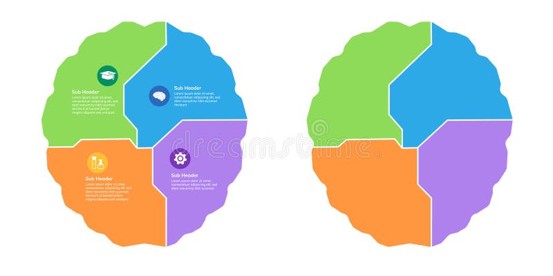 Creative Critical Thinking Colorful Graphic Info Chart Diagram Four ...