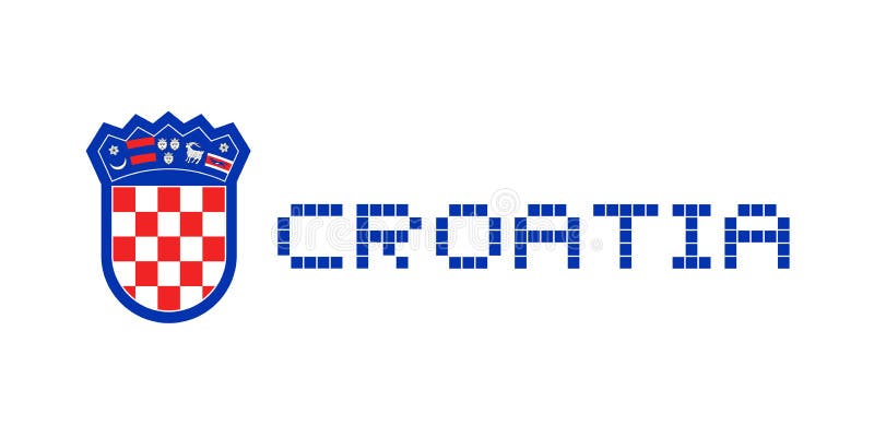 Creative Croatia symbol stock vector. Illustration of nation - 120987245