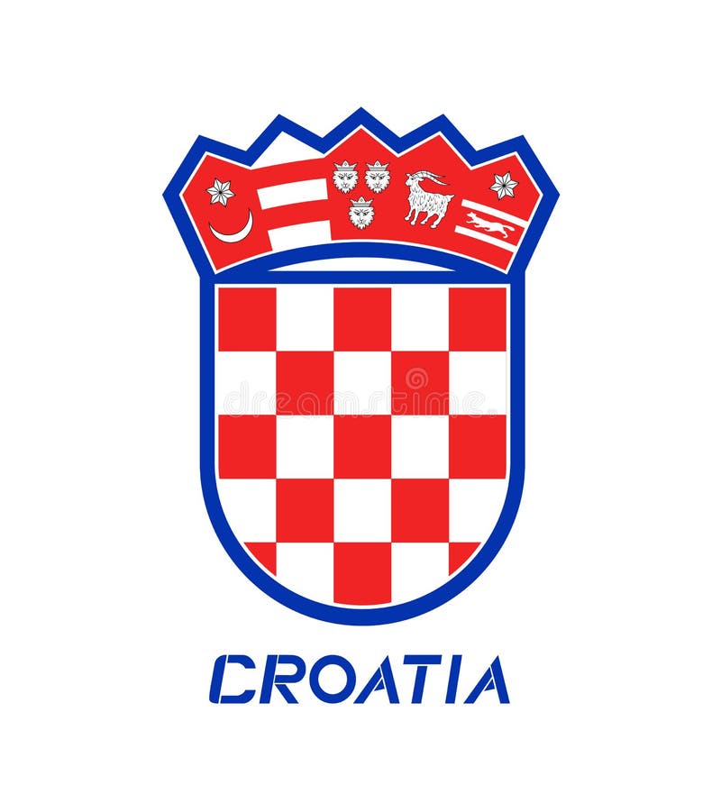 Creative Croatia symbol stock vector. Illustration of europe - 120988309