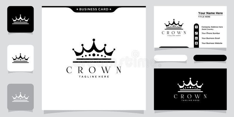 Creative Crown Concept Logo Design Template Stock Vector - Illustration ...