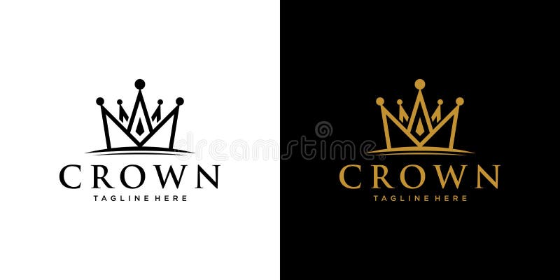 Creative Crown Concept Logo Design Template Stock Vector - Illustration ...