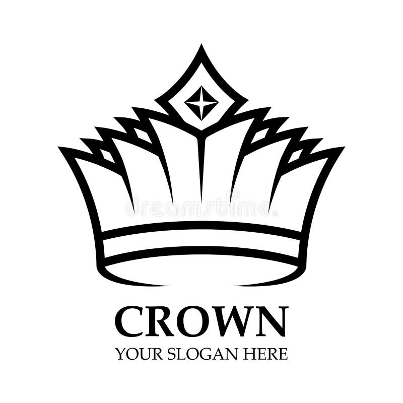 Creative Crown Concept Logo Design Template Stock Vector - Illustration ...