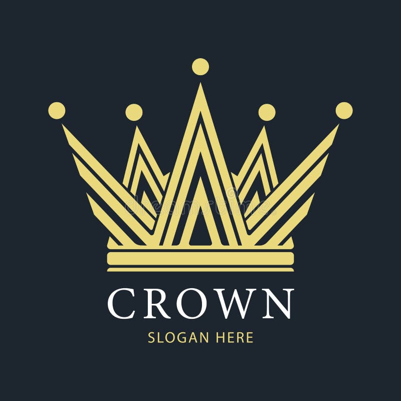 Creative Crown Logo Design Template Stock Vector - Illustration of ...