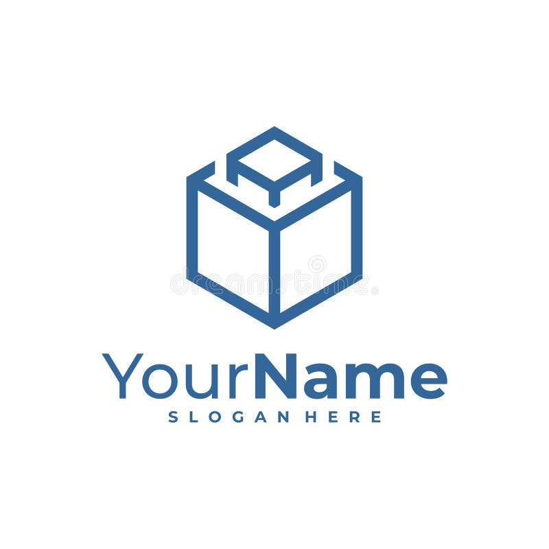 Creative Cube Logo Vector. Hexagon Logo Design Template Stock Vector ...