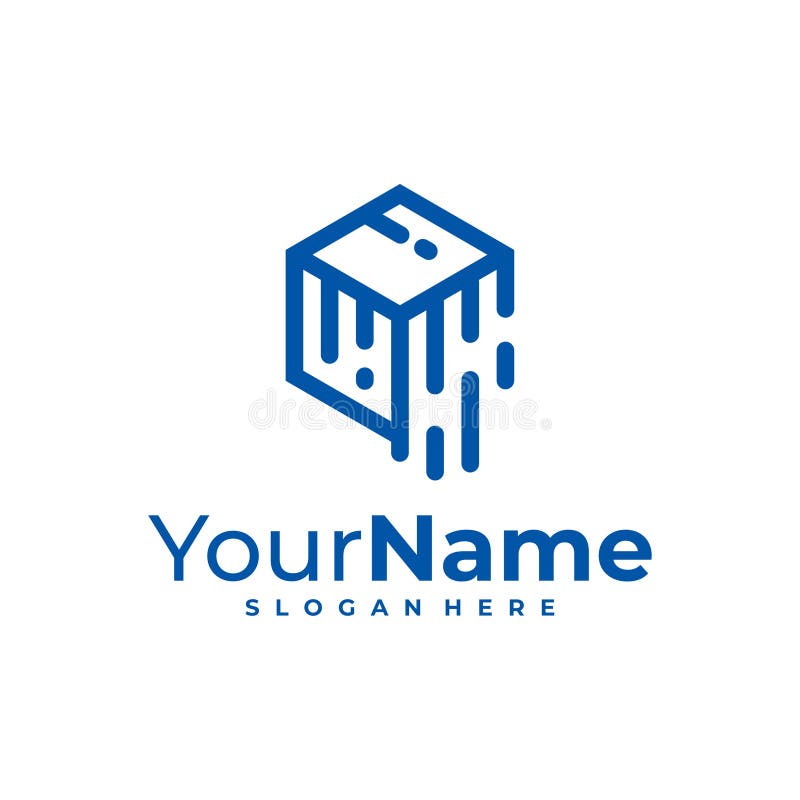 Creative Cube Logo Vector. Hexagon Logo Design Template Stock Vector ...