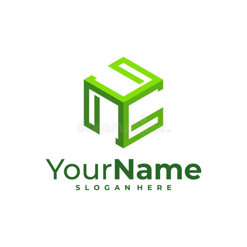 Creative Cube Logo Vector. Hexagon Logo Design Template Stock Vector ...