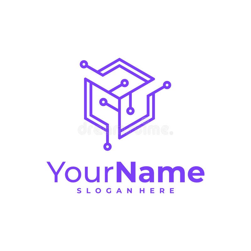 Creative Cube Logo Vector. Hexagon Logo Design Template Stock Vector ...