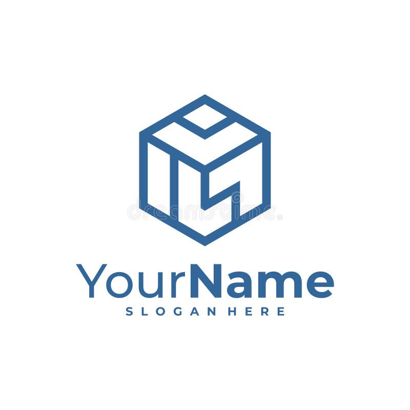 Creative Cube Logo Vector. Hexagon Logo Design Template Stock Vector ...