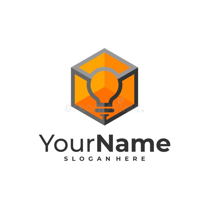 Creative Cube Logo Vector. Hexagon Logo Design Template Stock Vector ...