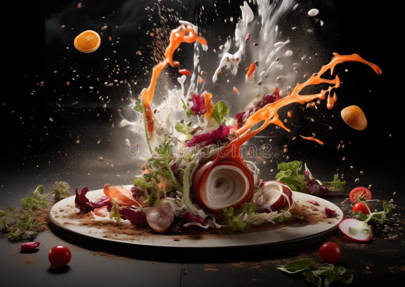 Creative Cuisine. AI Generated Stock Illustration - Illustration of ...