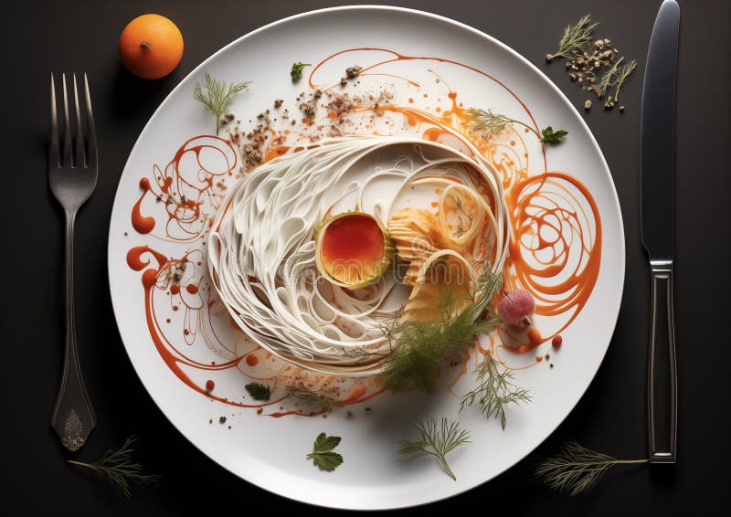 Creative Cuisine. AI Generated Stock Illustration - Illustration of ...