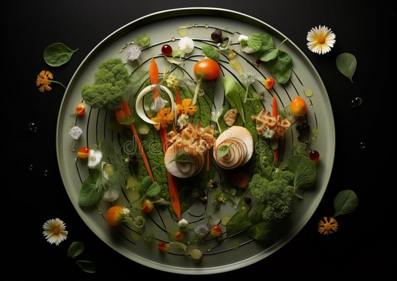 Creative Cuisine. AI Generated Stock Illustration - Illustration of ...