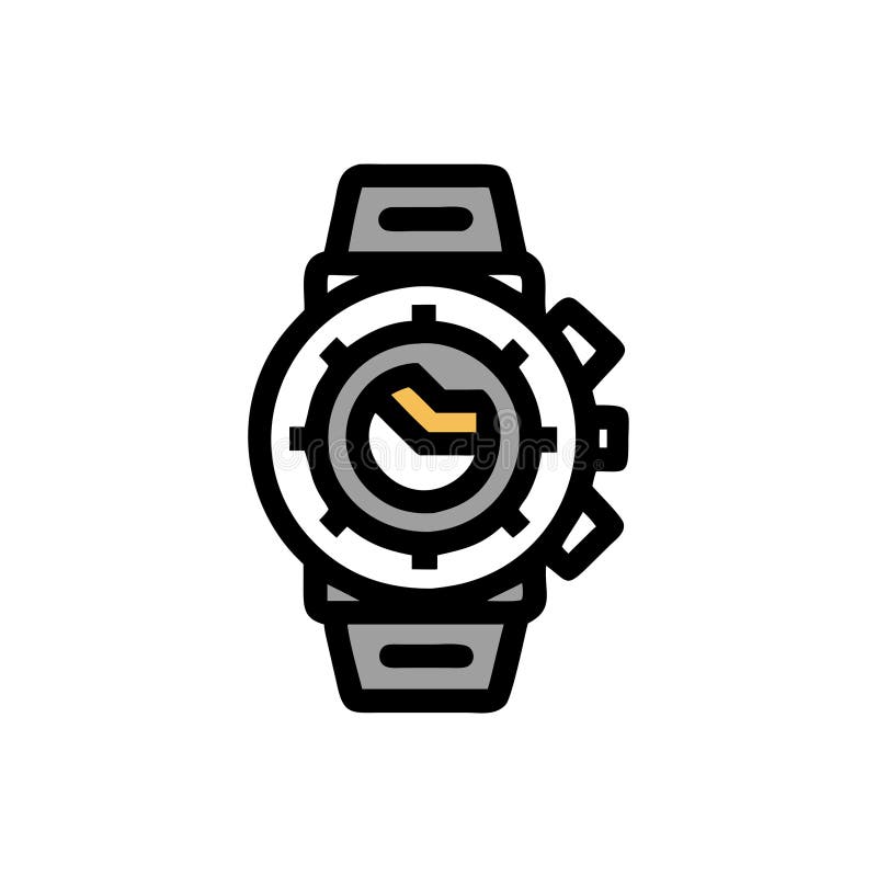 Creative Custom Rugged Watch Icon Stock Vector - Illustration of ...