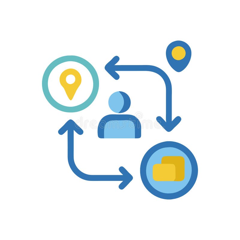 Creative Customer Journey Graphic Icon Stock Image - Illustration of ...