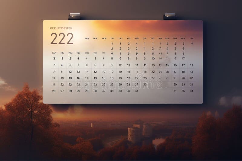 Creative and Customizable 2024 Calendar Stock Illustration ...