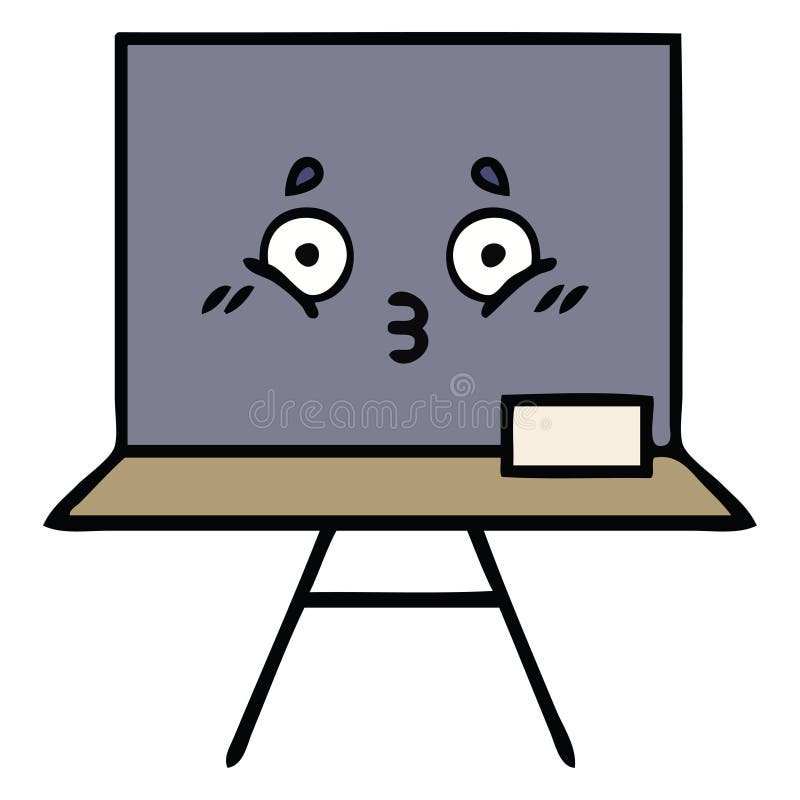 A Creative Cute Cartoon Chalkboard Stock Vector - Illustration of board ...