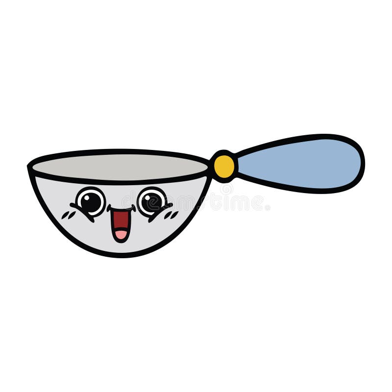 A Creative Cute Cartoon Measuring Spoon Stock Vector - Illustration of ...