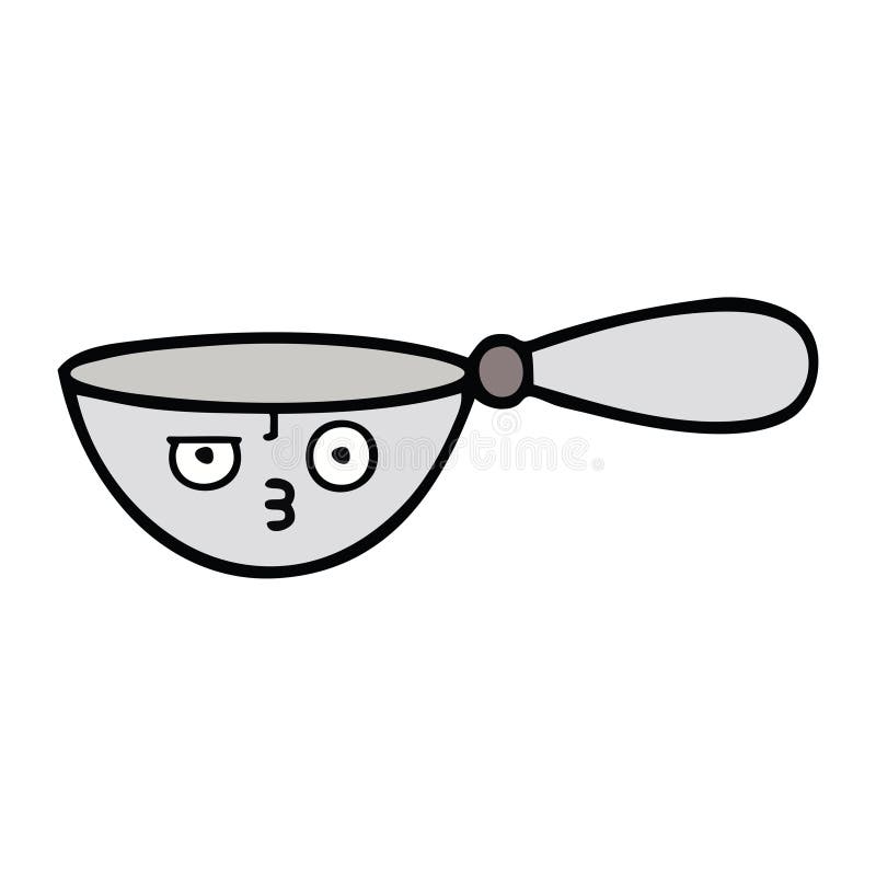 A Creative Cute Cartoon Measuring Spoon Stock Vector - Illustration of ...