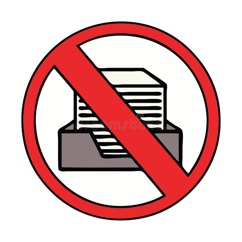 Paperless Office Circular Icon Stock Vector - Illustration of line ...