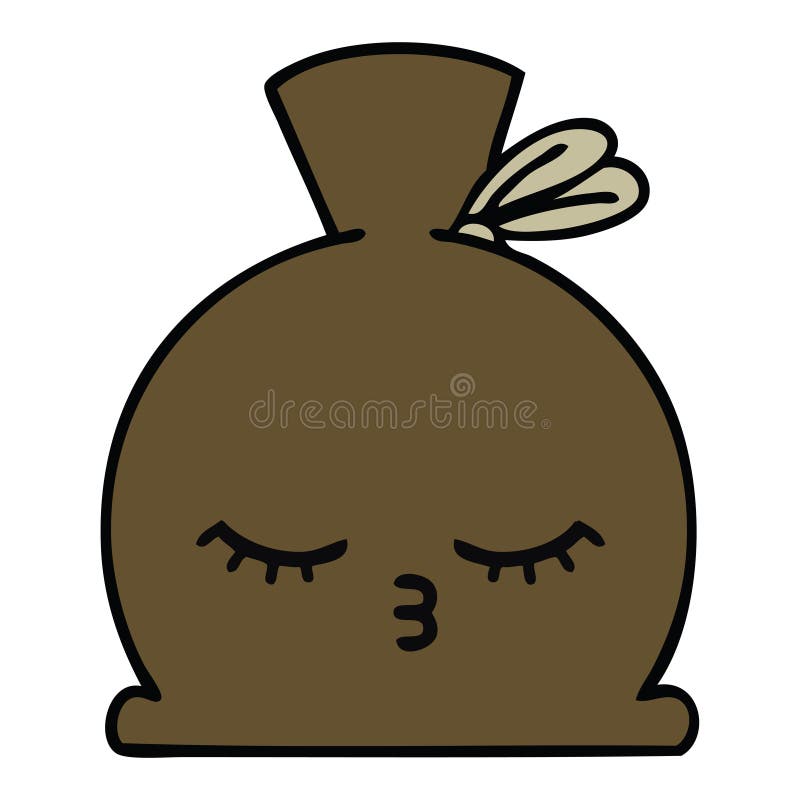 A Creative Cute Cartoon Sack Stock Vector - Illustration of christmas ...