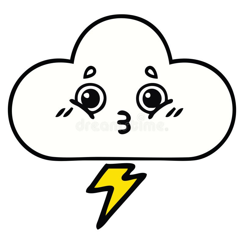 Cute Thundercloud Stock Illustrations – 557 Cute Thundercloud Stock ...
