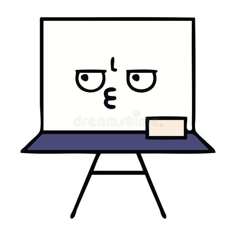 A Creative Cute Cartoon White Board Stock Vector - Illustration of ...