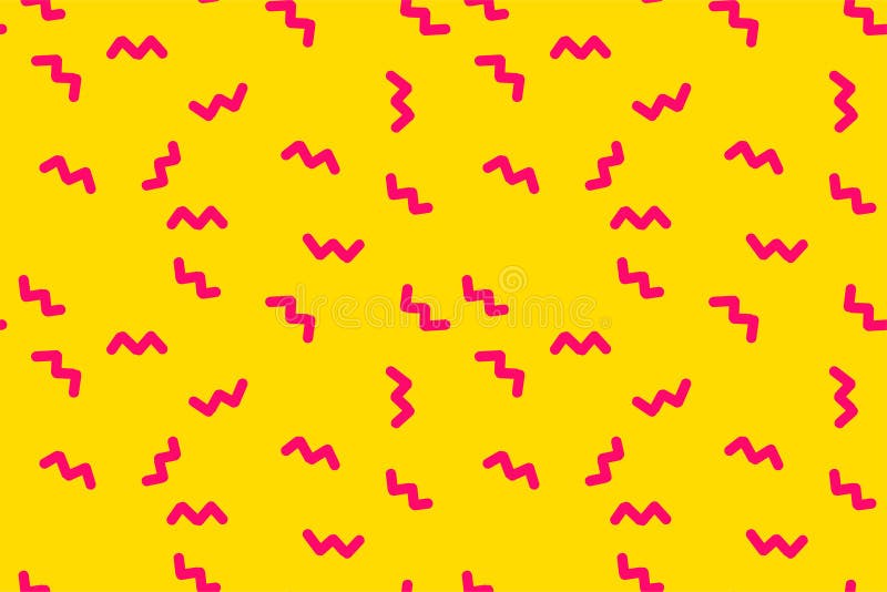 Creative Cute Squiggle Print with Colored Abstract Squiggles. Seamless ...