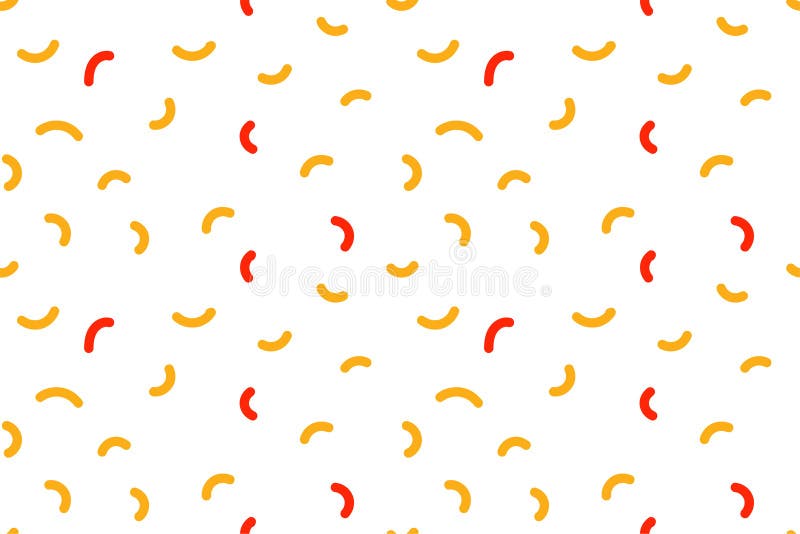 Creative Cute Squiggle Print with Colored Abstract Squiggles. Seamless ...