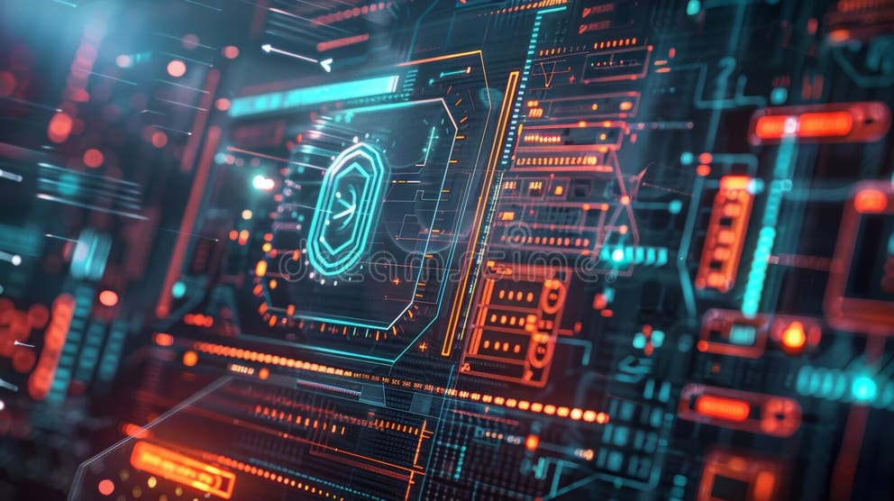 Creative Cyber Security Poster for Public Awareness. Stock Illustration ...