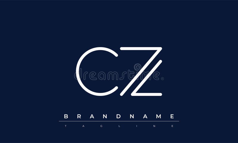 Creative CZ Letter Initial Logo Vector Image Stock Vector ...