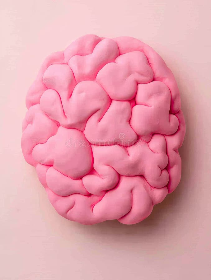 Creative 3D Clay Brain Sculpture with Unique Symbols and Artistic ...