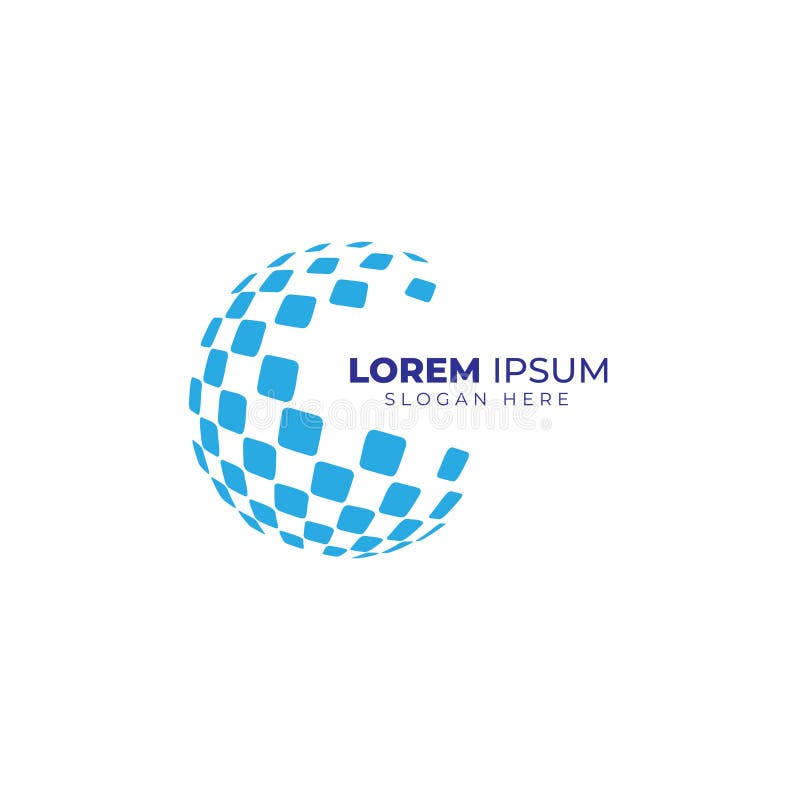 Creative 3d Globe Logo Design Vector Symbol Icon. Creative Globe Tech ...