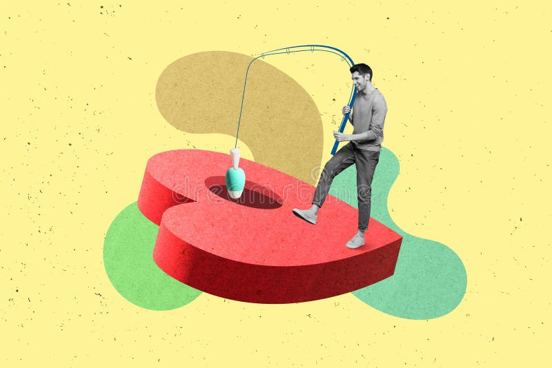 Creative 3d Photo Collage Artwork Graphics of Funny Funky Guy Looking ...