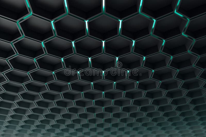 Creative Dark Hexagon Background Stock Illustration - Illustration of ...