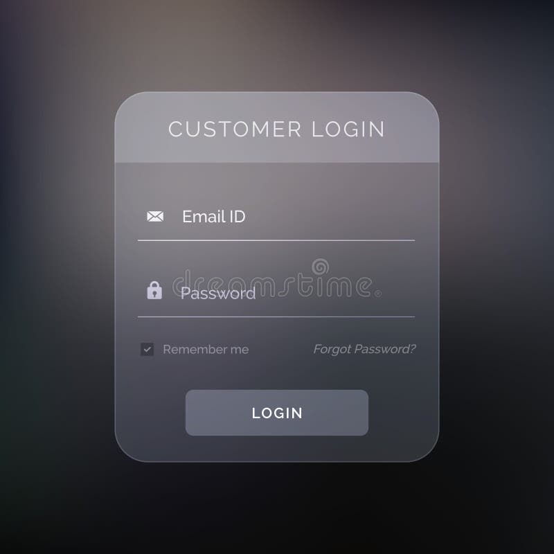 Dark-web-ui-login-signup-form Copy Stock Vector - Illustration of ...