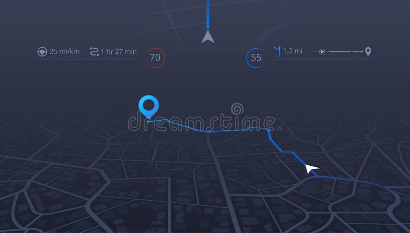 City Map Navigation Dashboard Stock Illustrations – 1,740 City Map ...