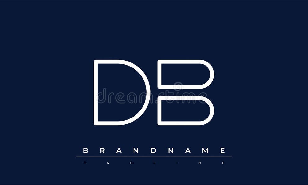 Creative DB Letter Initial Logo Vector Image Stock Vector ...