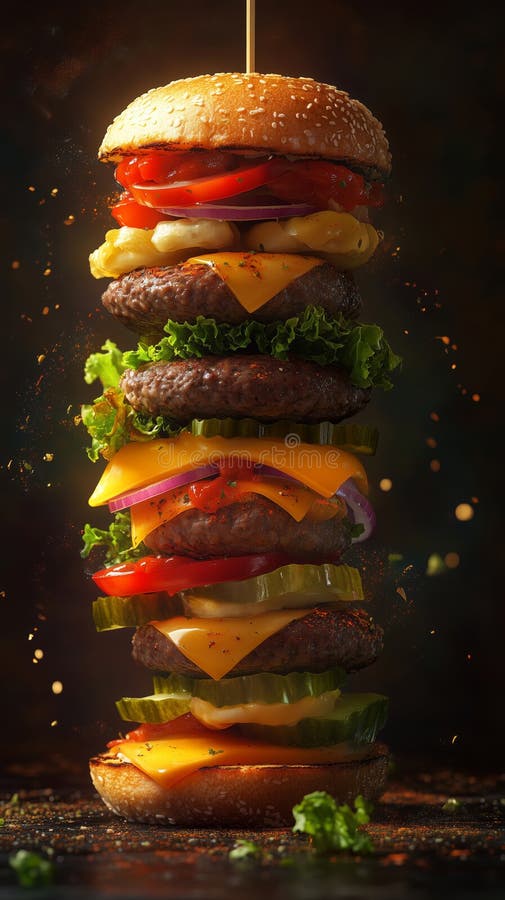Creative Deconstructed Spiral Burger Showcases Layers of Flavor and ...