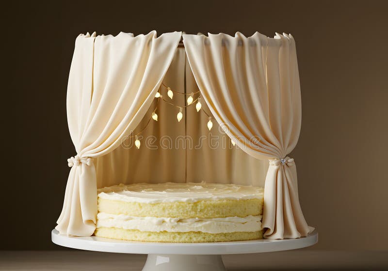 Creative Decorated Cake Display Stock Illustration - Illustration of homemade, magazines: 381894144