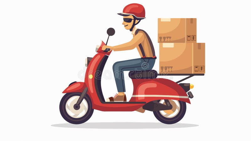 Creative Delivery Abstract Vector Illustration Concept Stock Vector ...