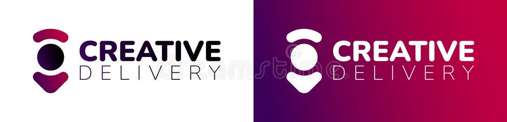 Creative Delivery Logo Vector Icon Illustration Design. Creative ...