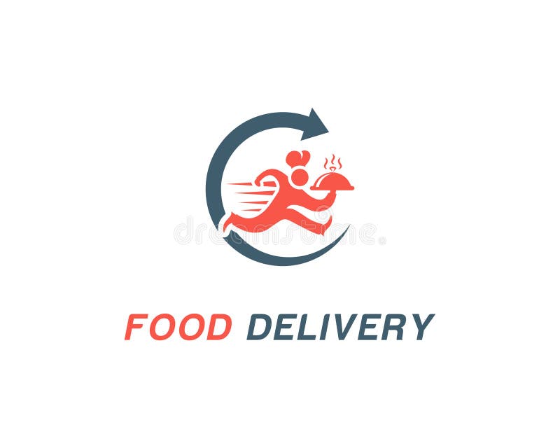 Creative Delivery Service Logo Design. Stock Vector - Illustration of ...