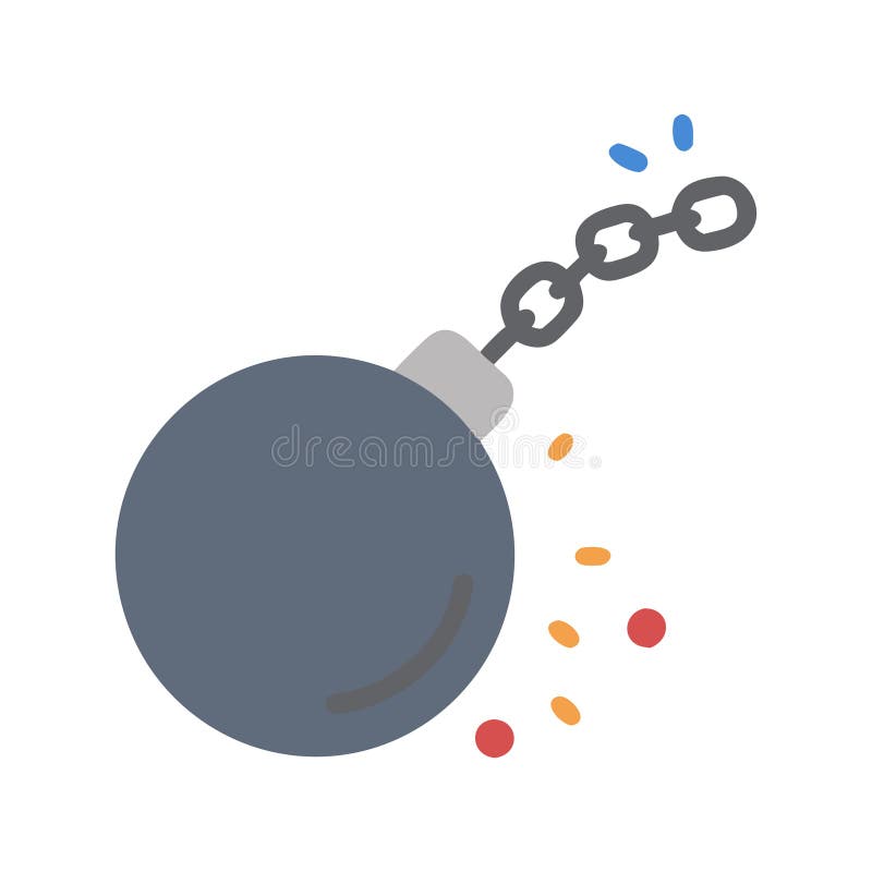 Creative Demolition Ball Illustration for Industrial Use Stock Vector ...