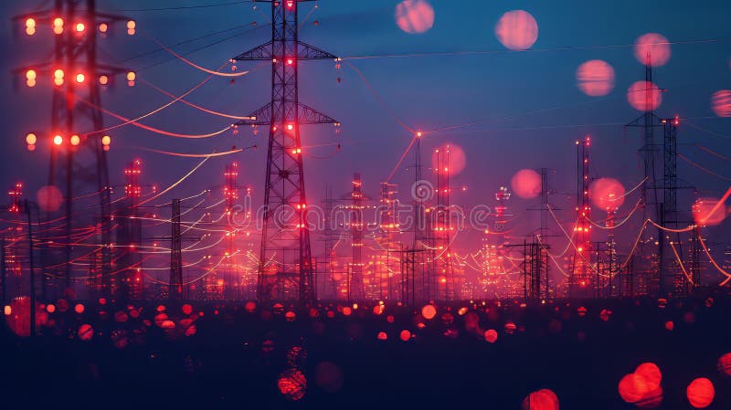 Creative Depiction of AI Algorithms Optimizing Energy Distribution ... Creative Depiction of AI Algorithms Optimizing Energy Distribution ...