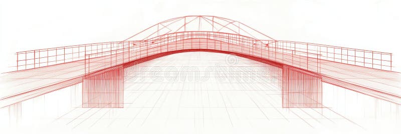 A Creative Depiction of a Bridge Emphasizes Its Architectural Design ...