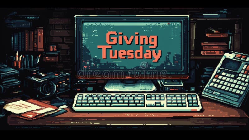 A Creative Depiction of Giving Tuesday Featuring ASCII Art on a ...