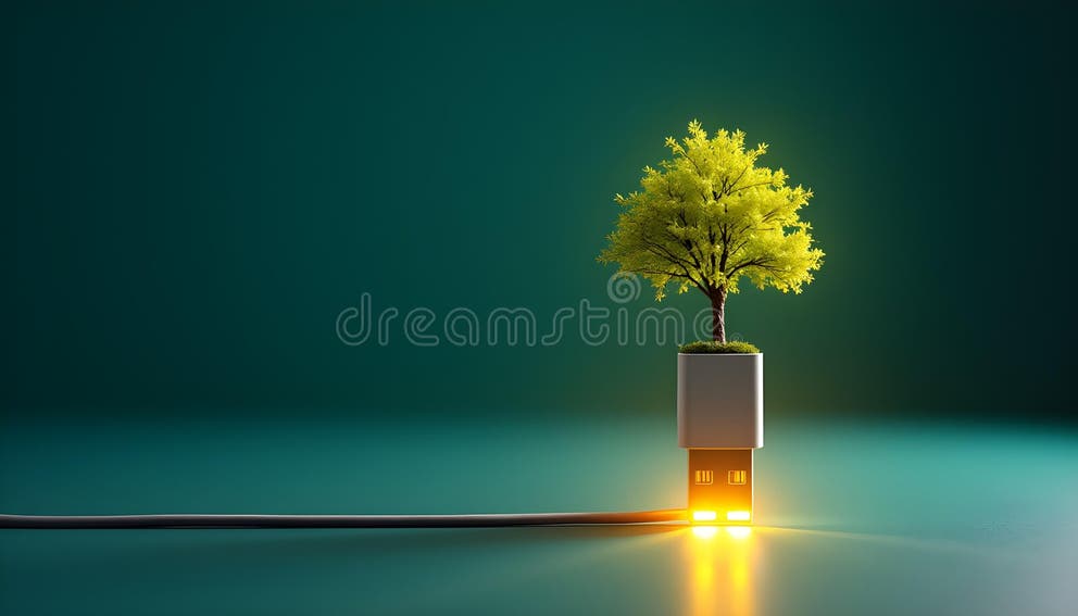 A Creative Depiction of an Innovative USB Stick that Transforms into a ...