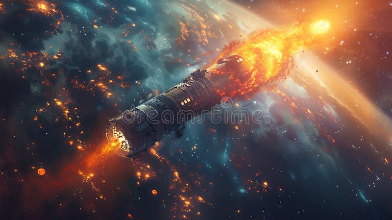Creative Depiction Space Exploration Featuring Stock Illustration ...
