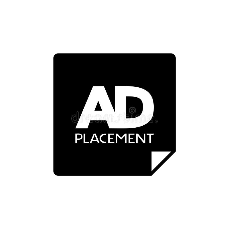 Creative Design of Ad Placement Indication Stock Vector - Illustration ...