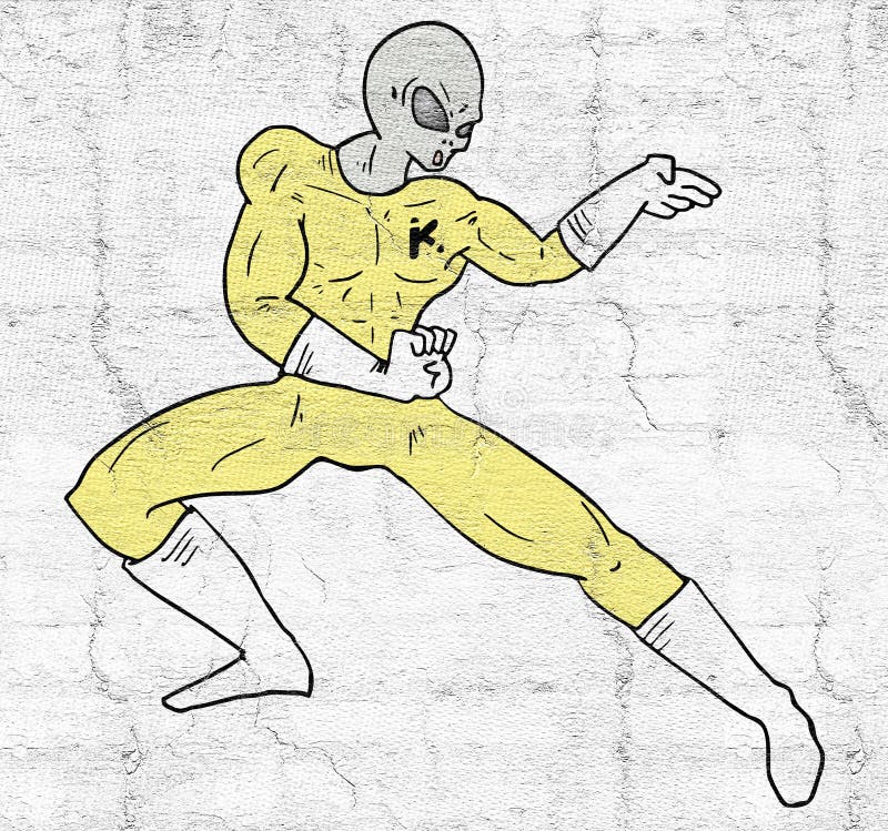 Alien fighter stock illustration. Illustration of character - 115980503